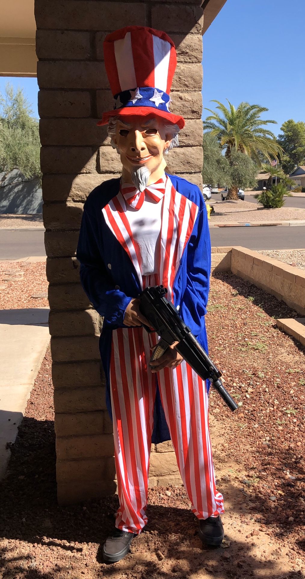 Halloween Uncle Sam/The Purge costume w/ mask Size Adult Medium for ...