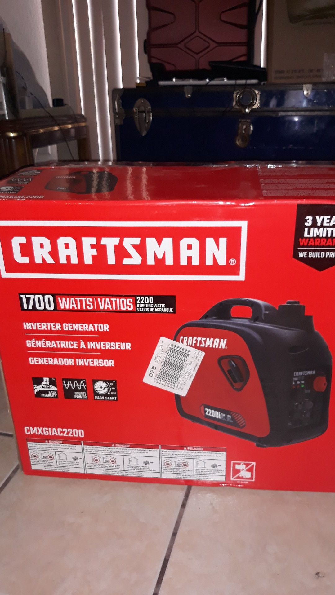 CRAFTSMAN 2200-Watt Inverter Gasoline Portable Generator for Sale in ...