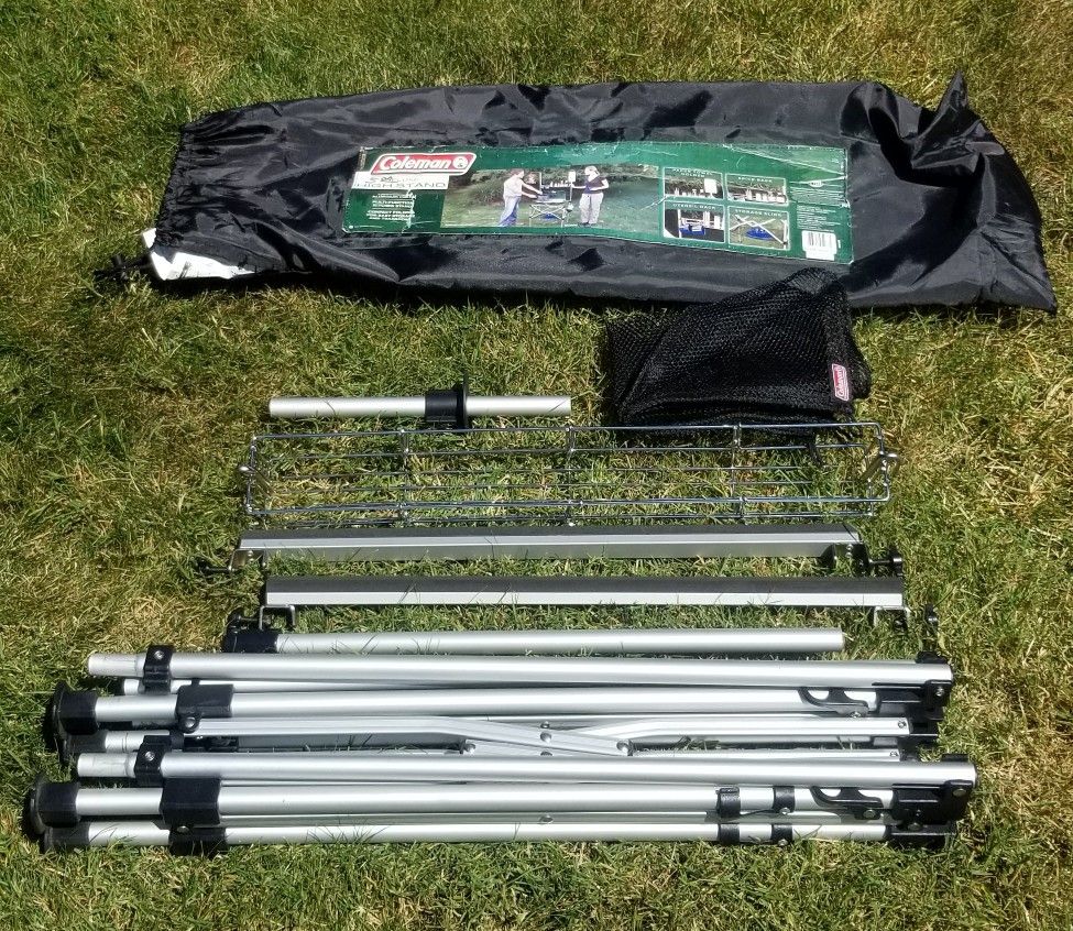 Coleman Camp Kitchens Lot Of 2 Deluxe Highstand & Pack-Away Kitchen for ...