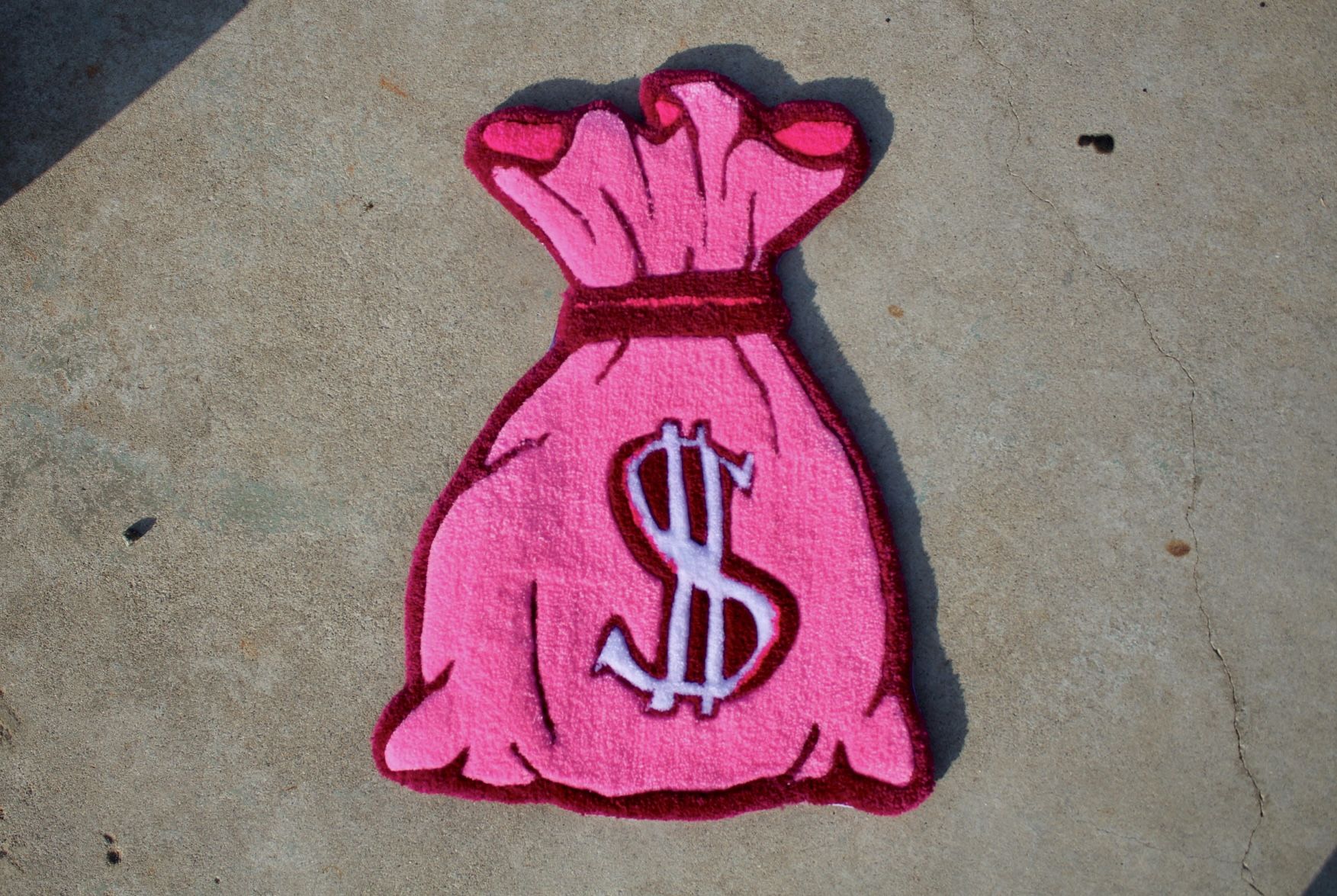 Money Bag Rug/ Wall Decor Handmade for Sale in Fontana, CA - OfferUp