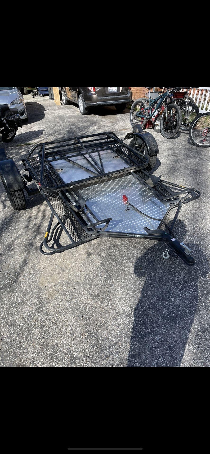 Kendon Stand-up Dual Motorcycle Trailer for Sale in Victorville, CA ...