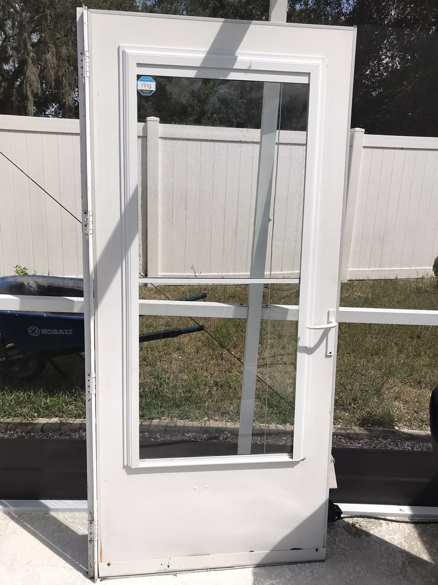 FREE Exterior Patio Door- Drop Down Window W/ Screen for Sale in Land O ...