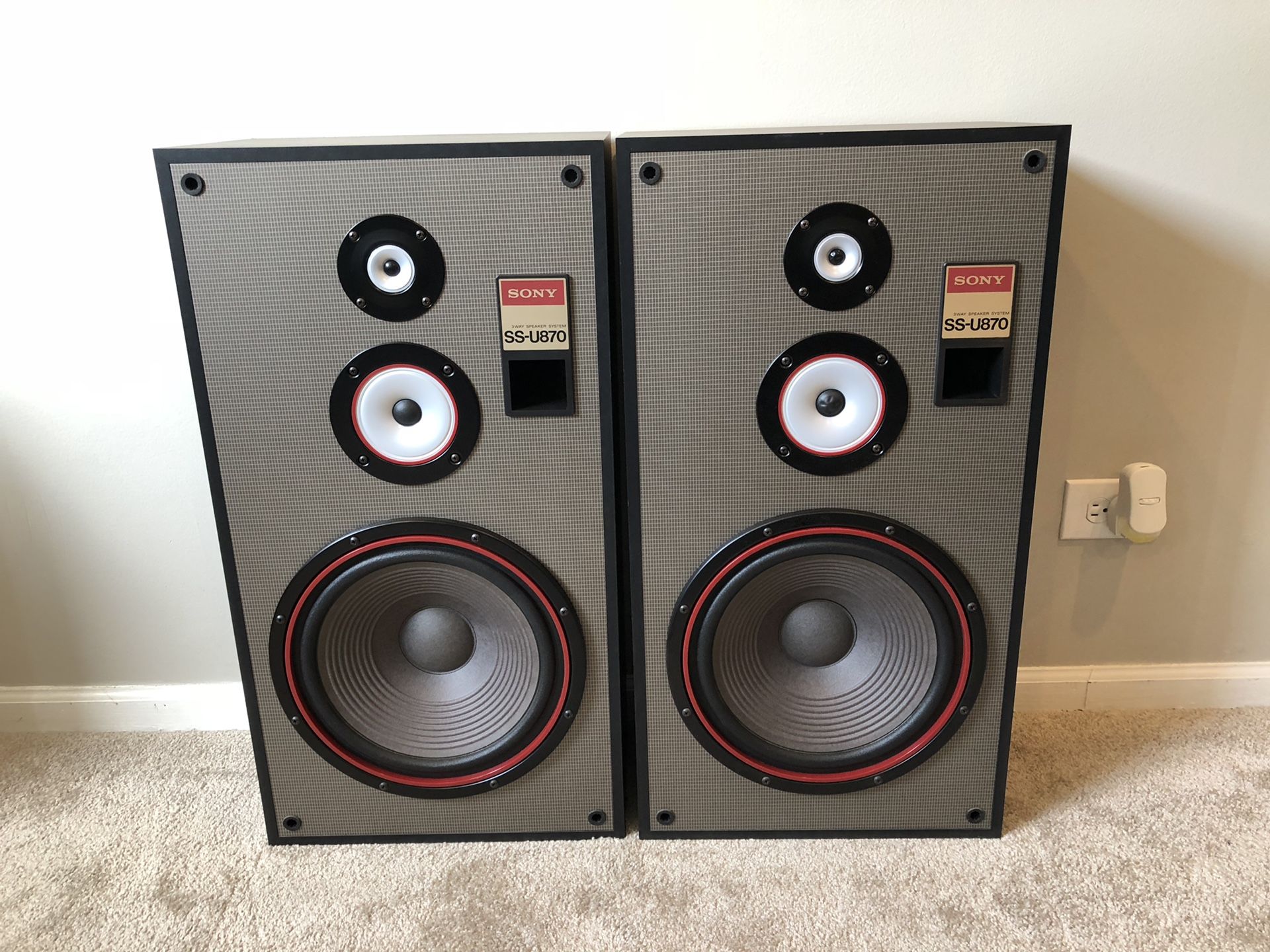 Sony SS-U870 Home 3 Way Speakers 12" Woofers for Sale in Mount Prospect, IL - OfferUp