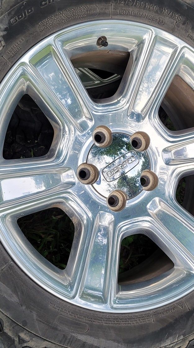 Dodge Ram Factory Lonestar Edition 20" Polished Aluminum Forged Wheels ...