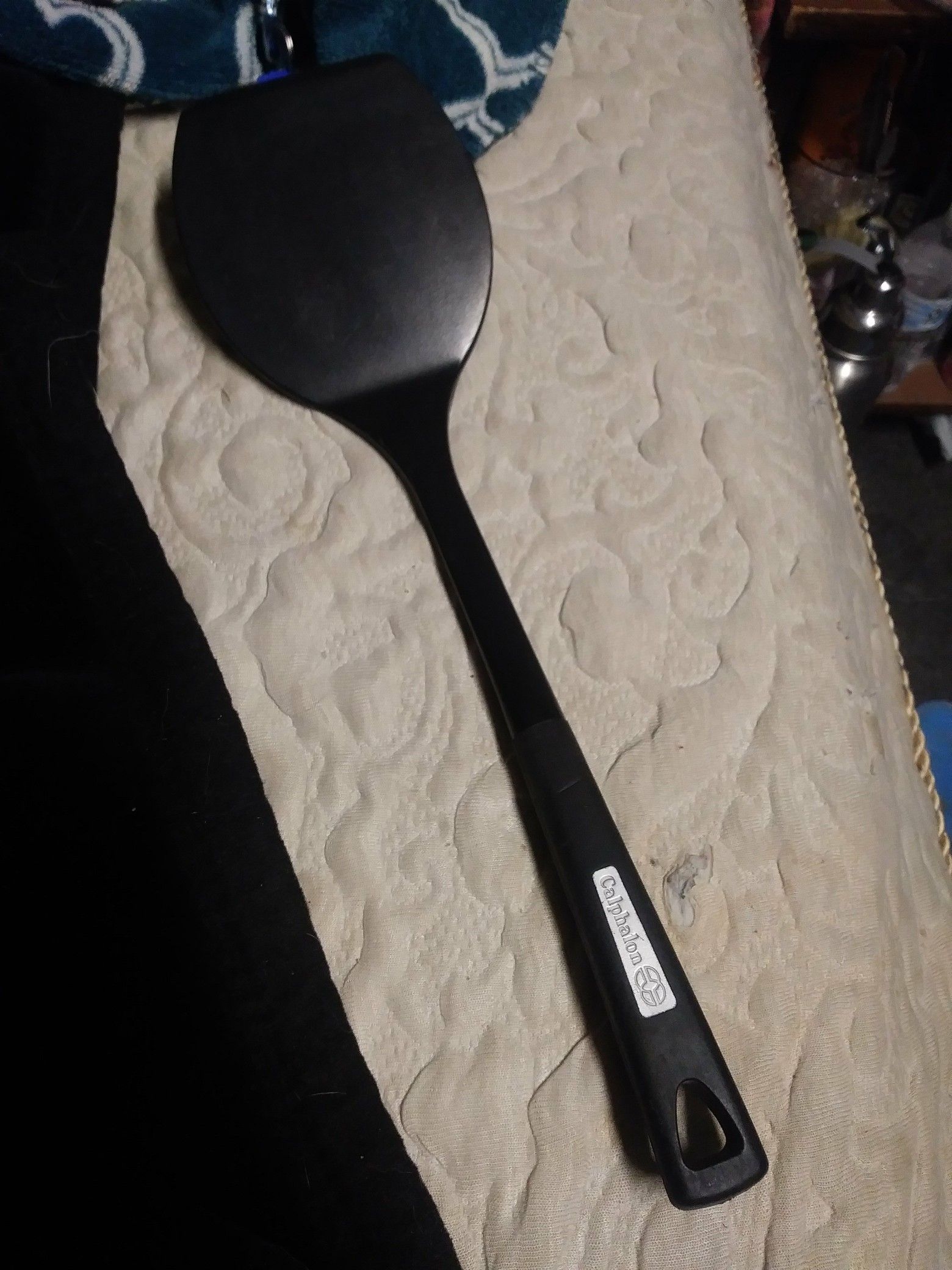 Calphalon Nylon Solid Turner Spatula Flipper Black Large 13-3/4" for ...