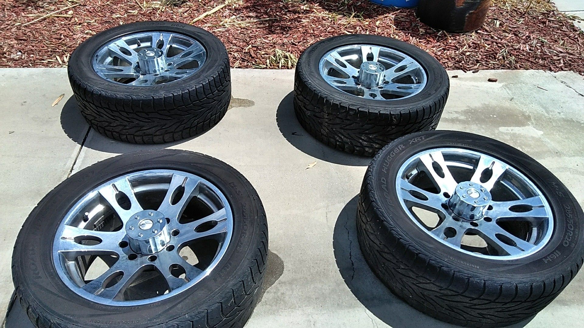 Chrome 8 Lug Rims.. for Sale in Hemet, CA - OfferUp