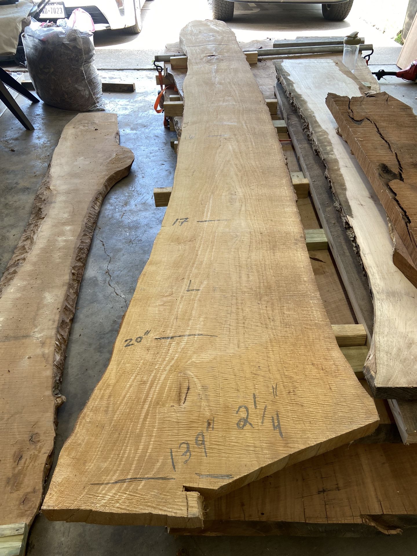 Live Edge Pecan Wood Slabs For Sale for Sale in Houston, TX - OfferUp