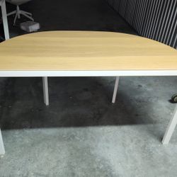 Bekant IKEA half Moon Table for Sale in Miami FL OfferUp