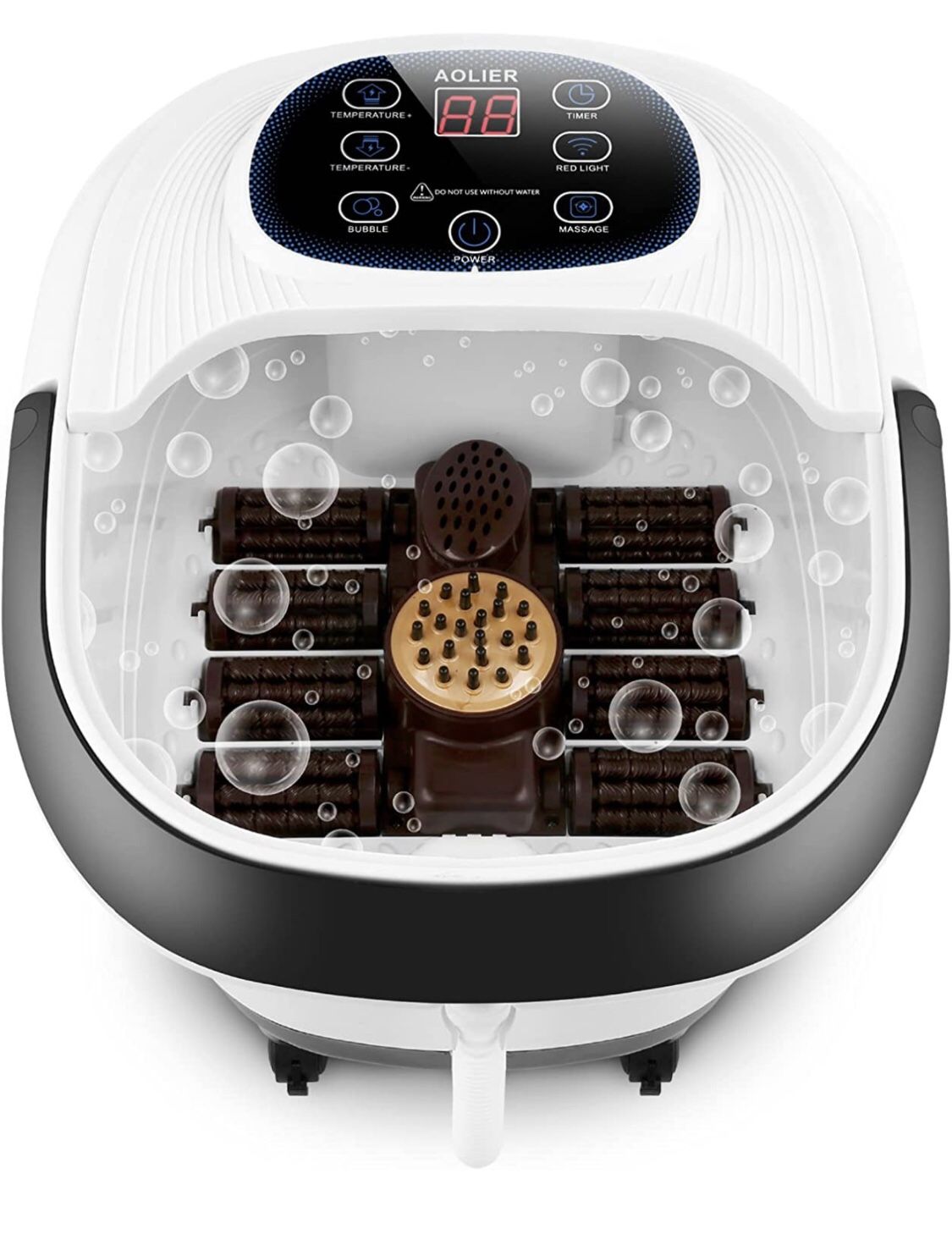 Foot Spa Bath Massager with Heat, Bubbles Jets, Pedicure Foot Soak Tub ...