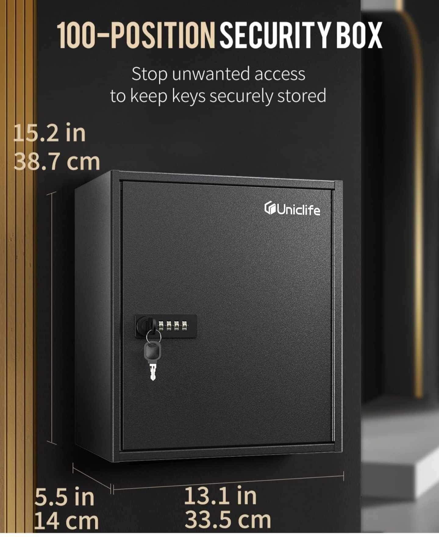 100 Position Slotted Key Cabinet with Combination & Key Lock (2) for ...