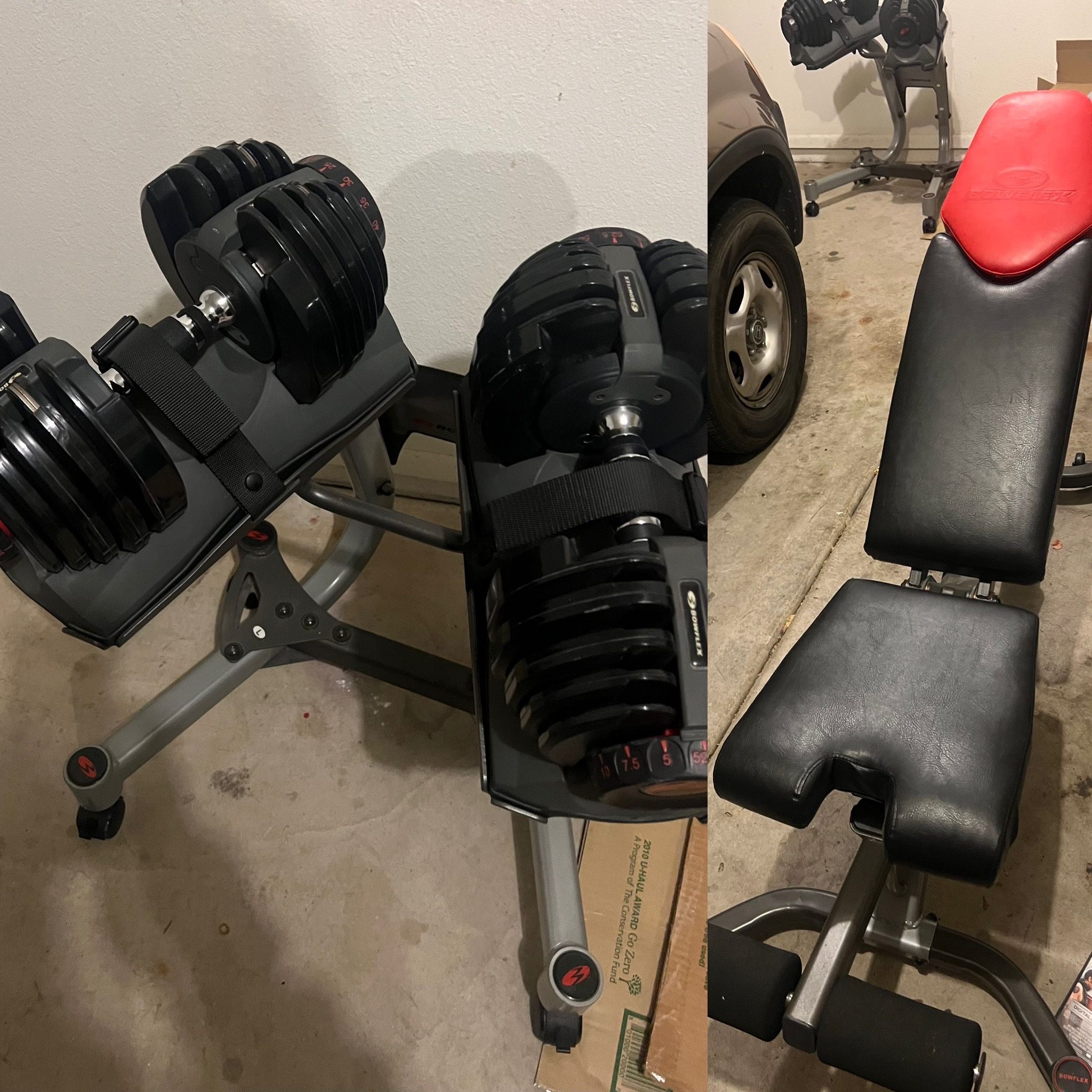 BOWFLEX Adjustable bench & dumbbells for Sale in Phoenix, AZ - OfferUp