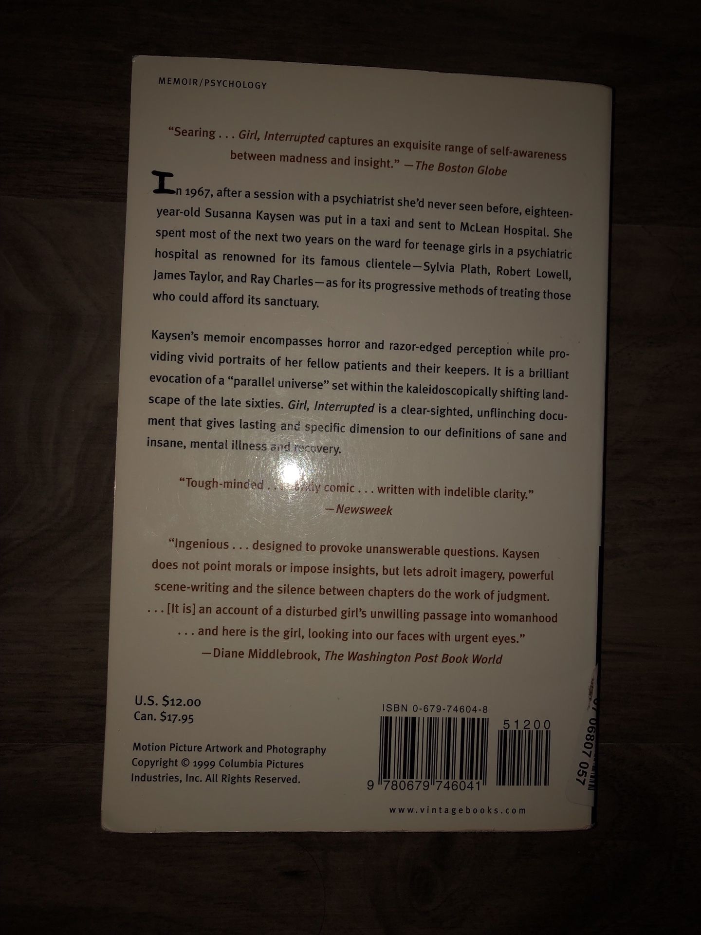 Girl Interrupted Book Pages