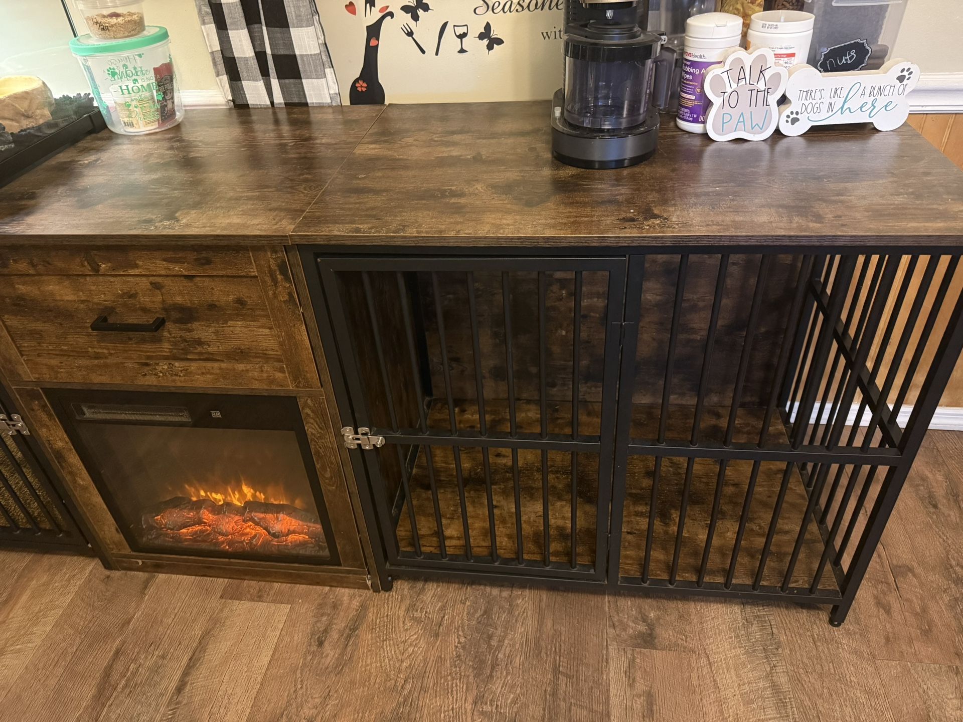 Fireplace With Dog Cages for Sale in Fort Meade, FL - OfferUp