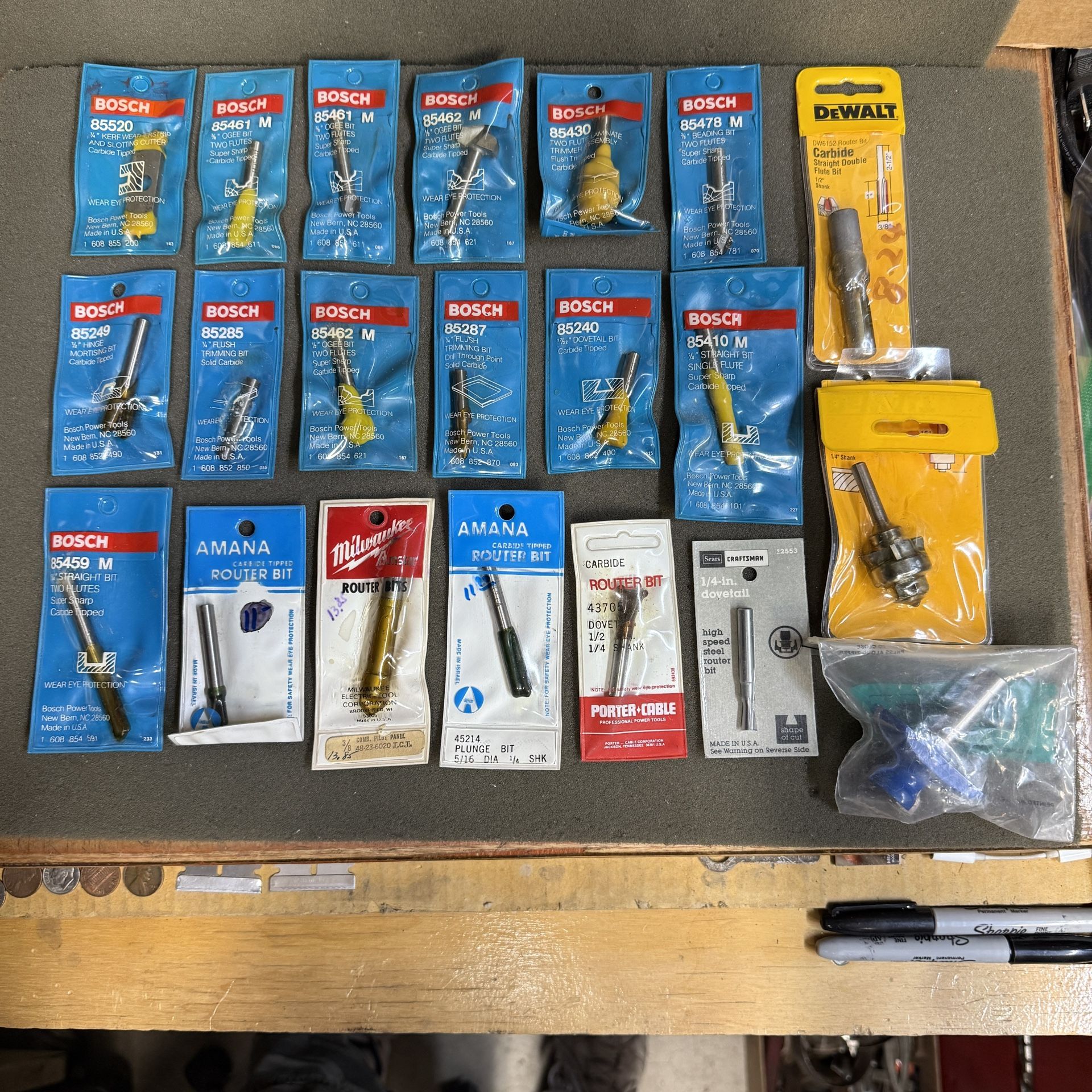 (New) HUGE SELECTION OF BOSCH DeWalt Amana Milwaukee Craftsman ROUTER ...
