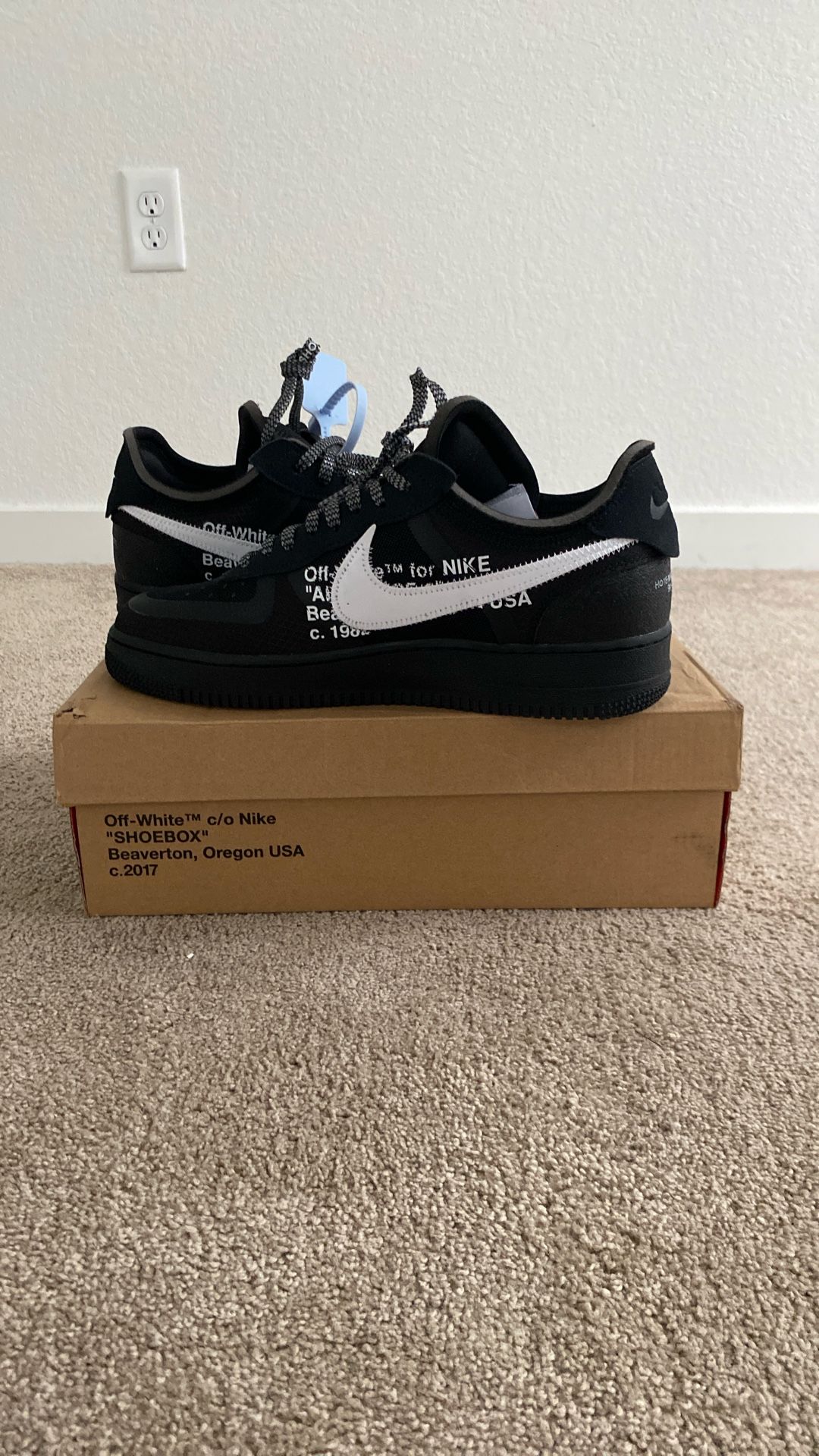 Off White Black Air Force 1 10.5 Men for Sale in Aurora, CO - OfferUp