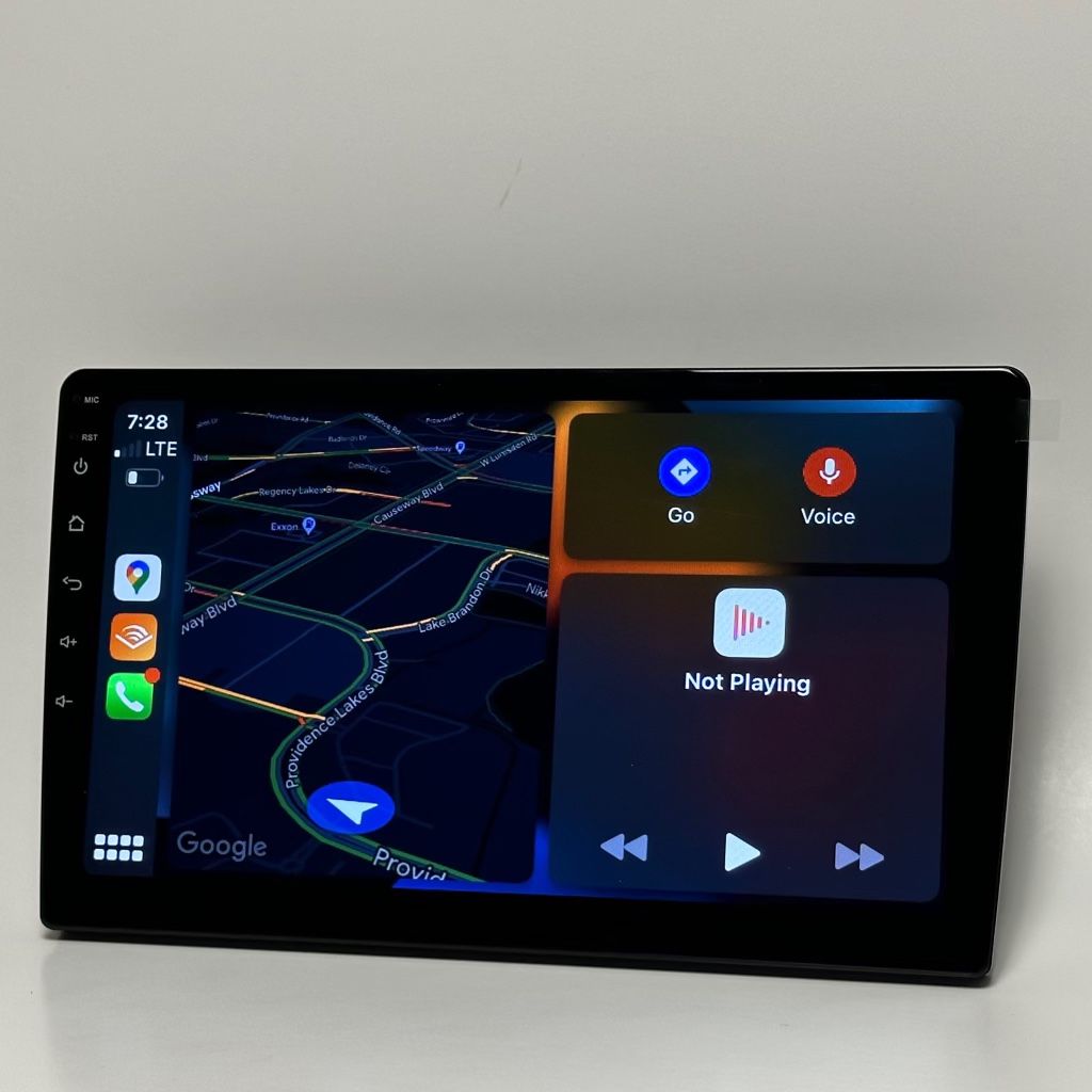 BRAND NEW 10” DOUBLE DIN BLUETOOTH IN DASH CAR RADIO WITH APPLE CARPLAY ...