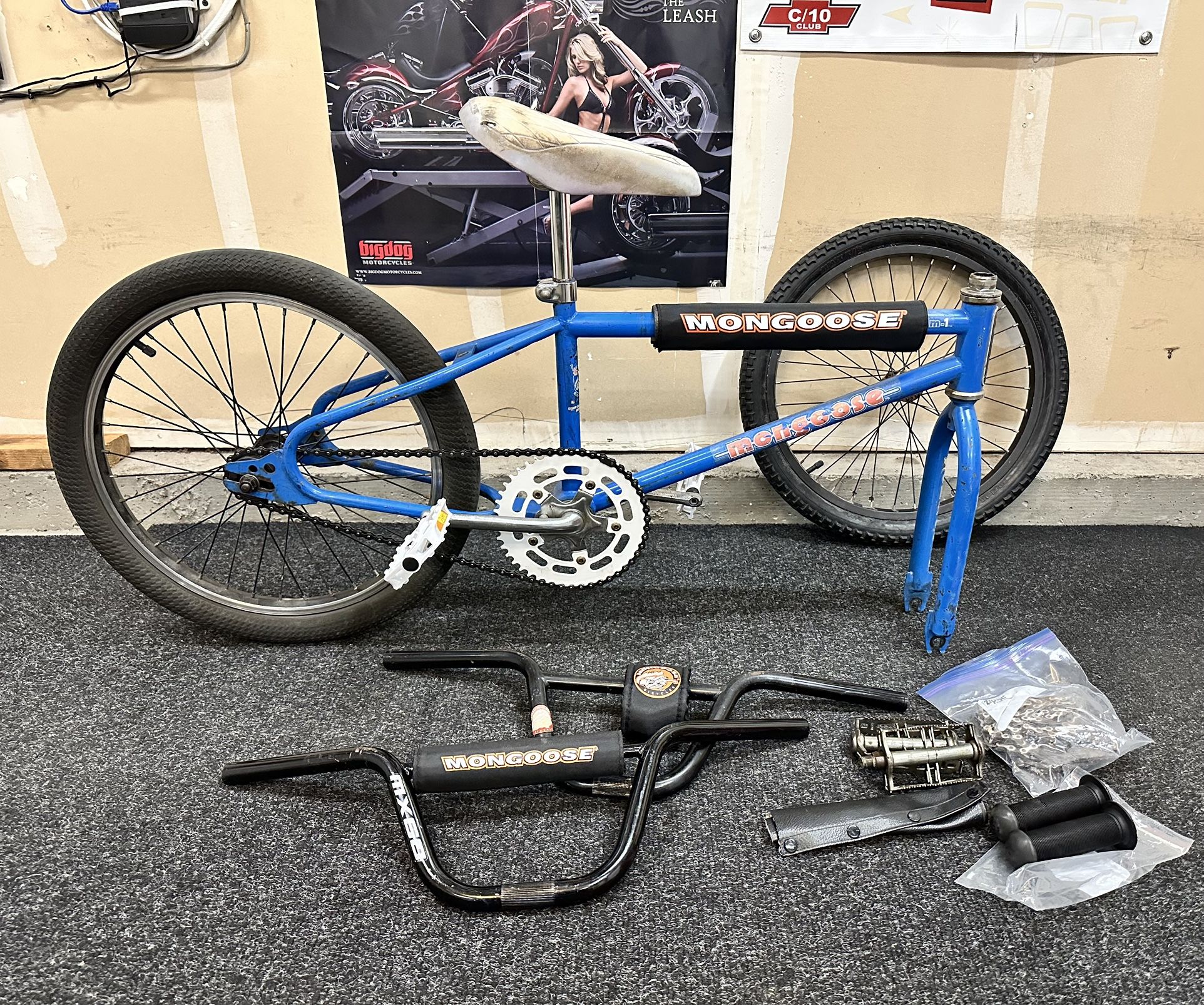 BMX Mongoose M1 1986 20" Bicycle - Freewheel - No hand break - Project ...