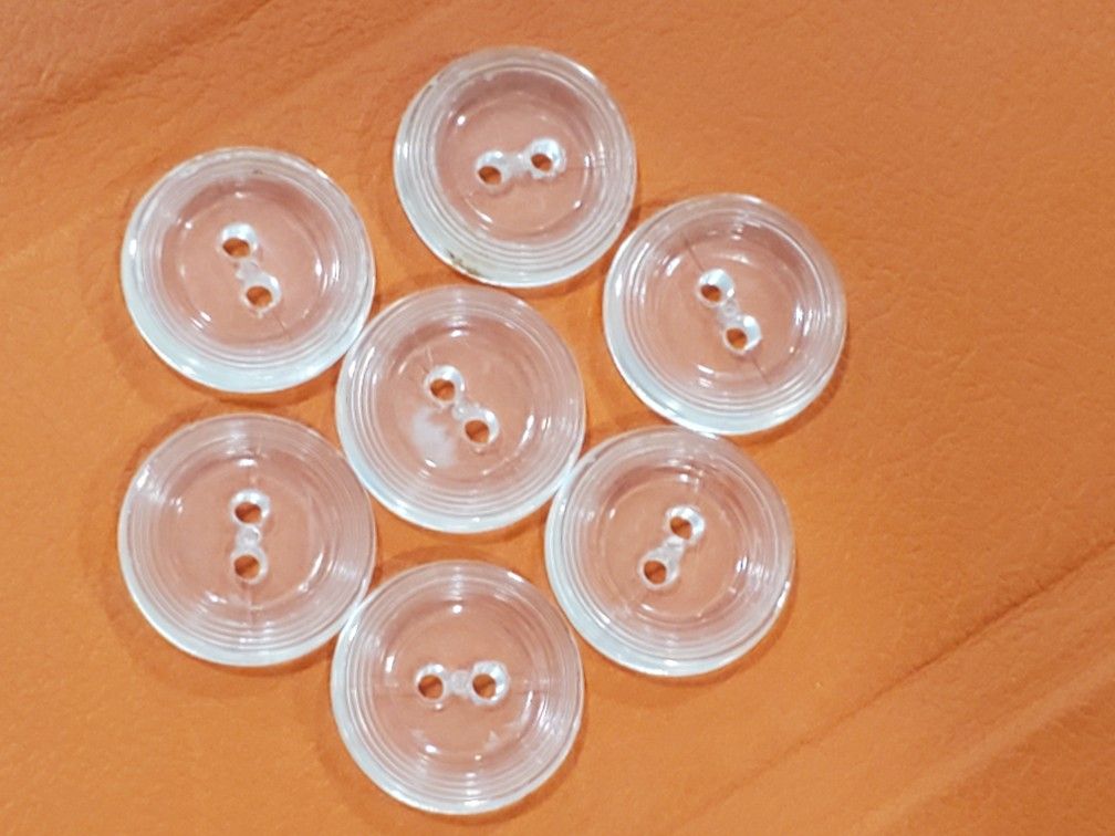 Metalandbrassco Clear Buttons for Sewing 0.75 inch Sewing Transparent ...