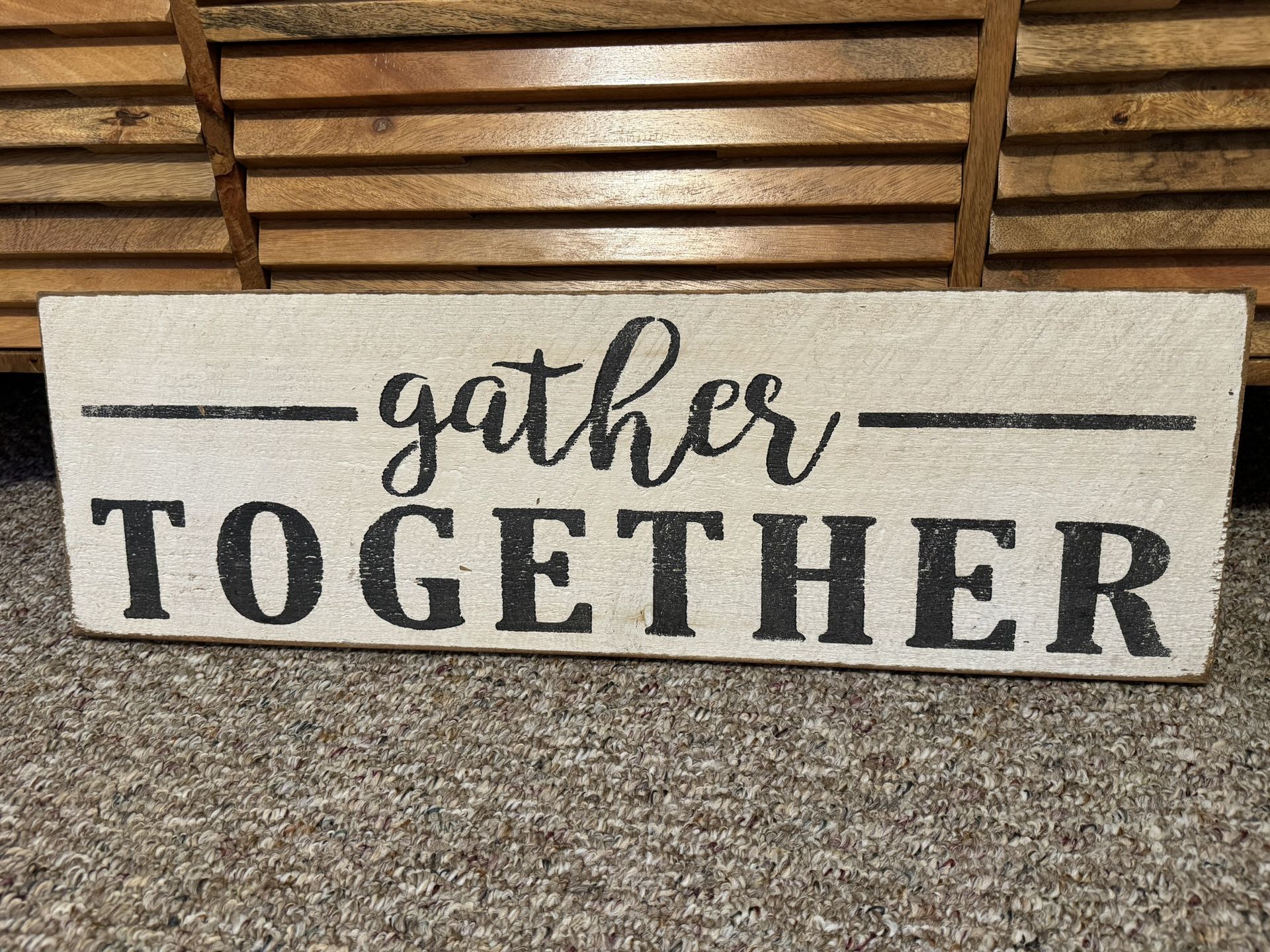 Rustic Gather Sign Wooden for Sale in North Attleborough, MA - OfferUp
