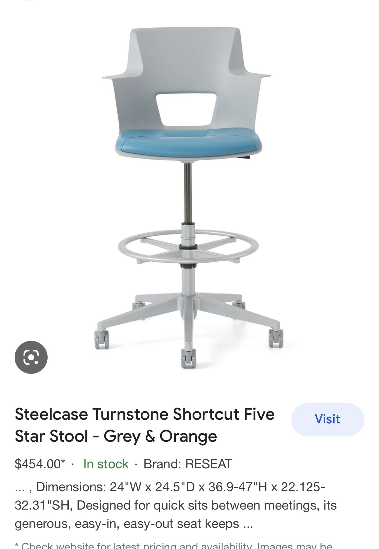 Steelcase Turnstone Shortcut Five Star Stools Standing Drafting Stools Office Chairs for Sale in Glendale AZ OfferUp