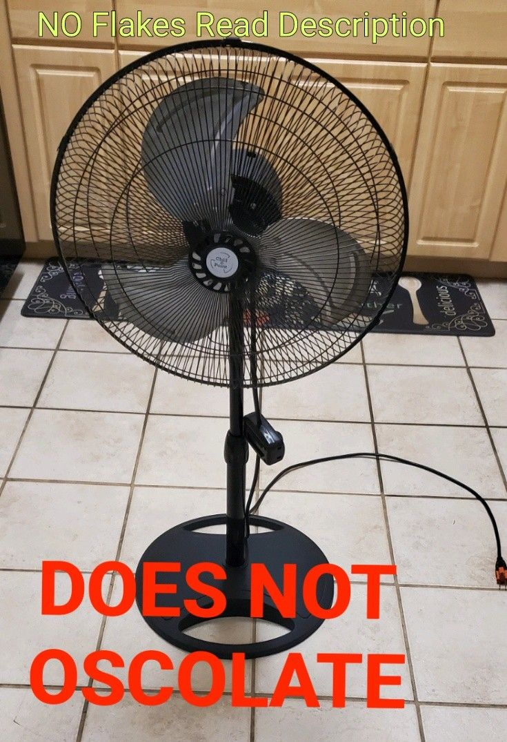 Chill O Point HEAVY Duty Deluxe Fan Great 4 Garage Not Oscallating for ...