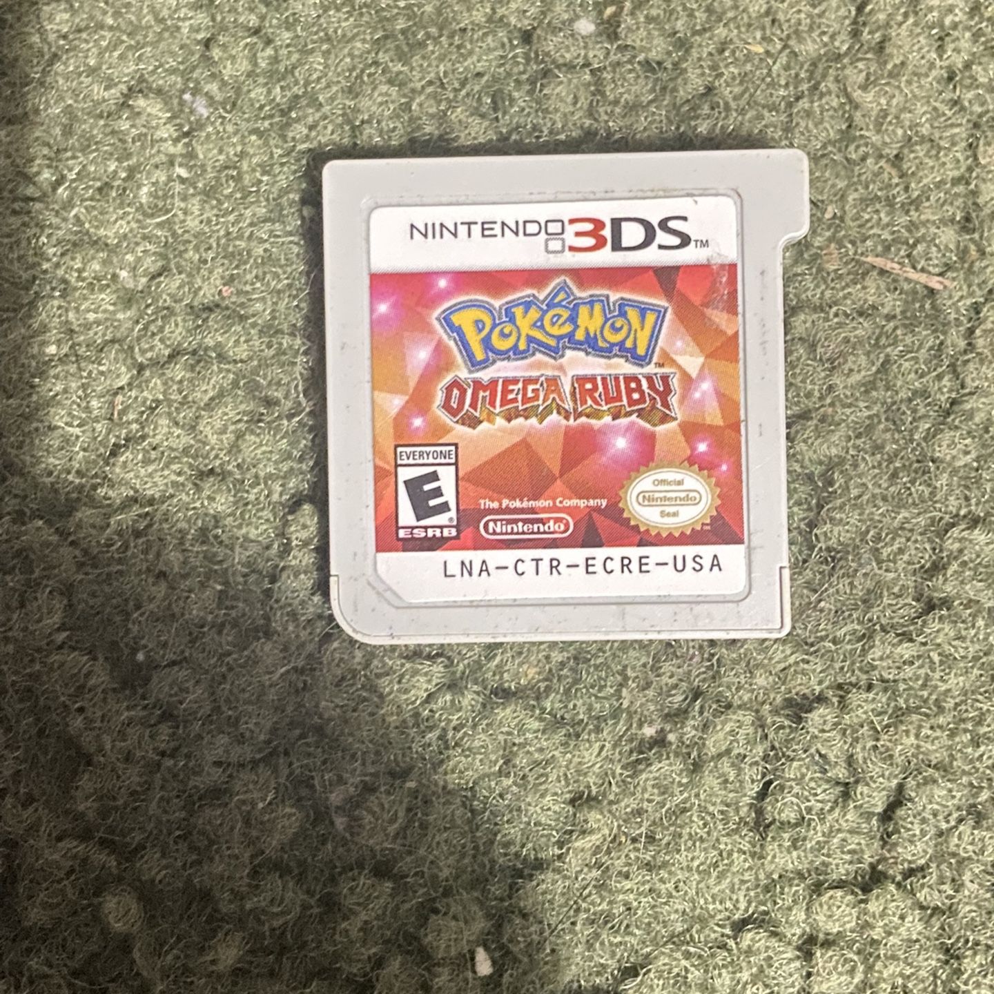 Pokemon Omega Ruby Cartridge