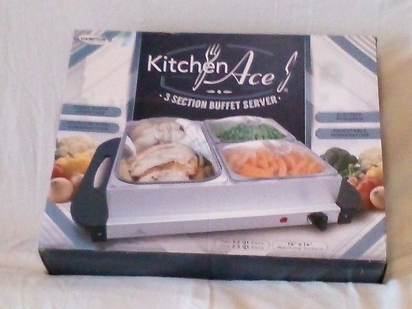 Kitchen Ace 3 Section Buffet Server for Sale in Hemet, CA - OfferUp