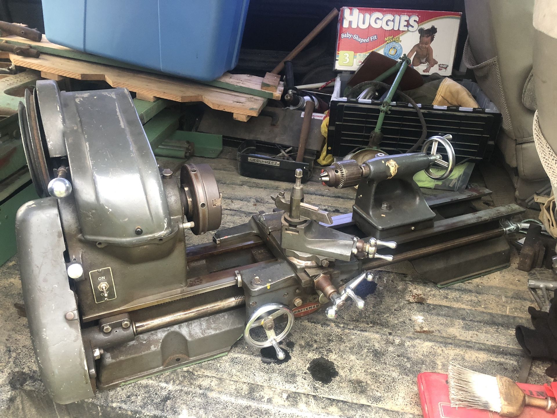 Vintage Craftsman Metal Lathe