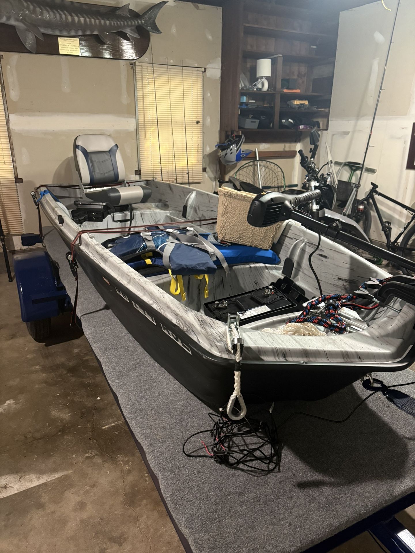 Pond Prowler Jon Boat 12’ – Ultimate Fishing Package (Like New!) for ...