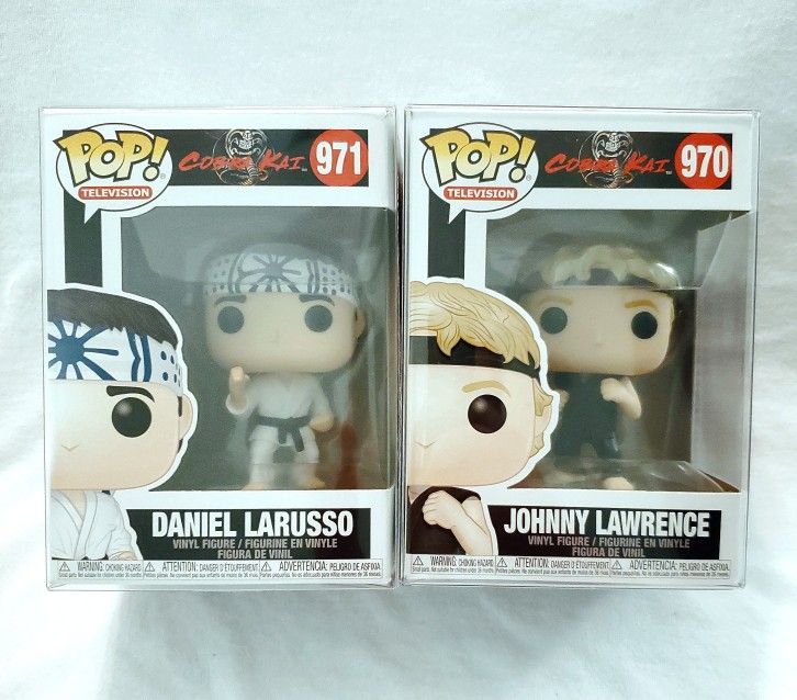 Funko Pop Daniel LaRusso #971 & Johnny Lawrence #970 - Cobra Kai TV ...