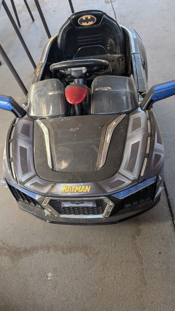 Batmobile Kids Black Power Wheels Electric Car Vehicle for Sale in Los ...