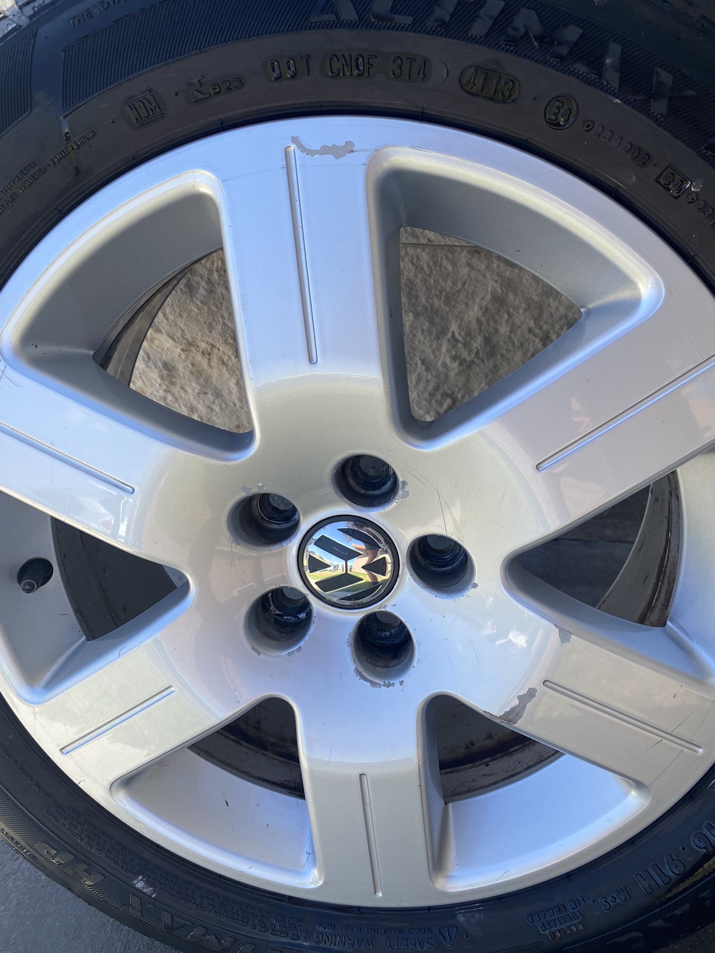 5x100 Volkswagen 16” Wheels With 205/55r16 Tires for Sale in Houston ...
