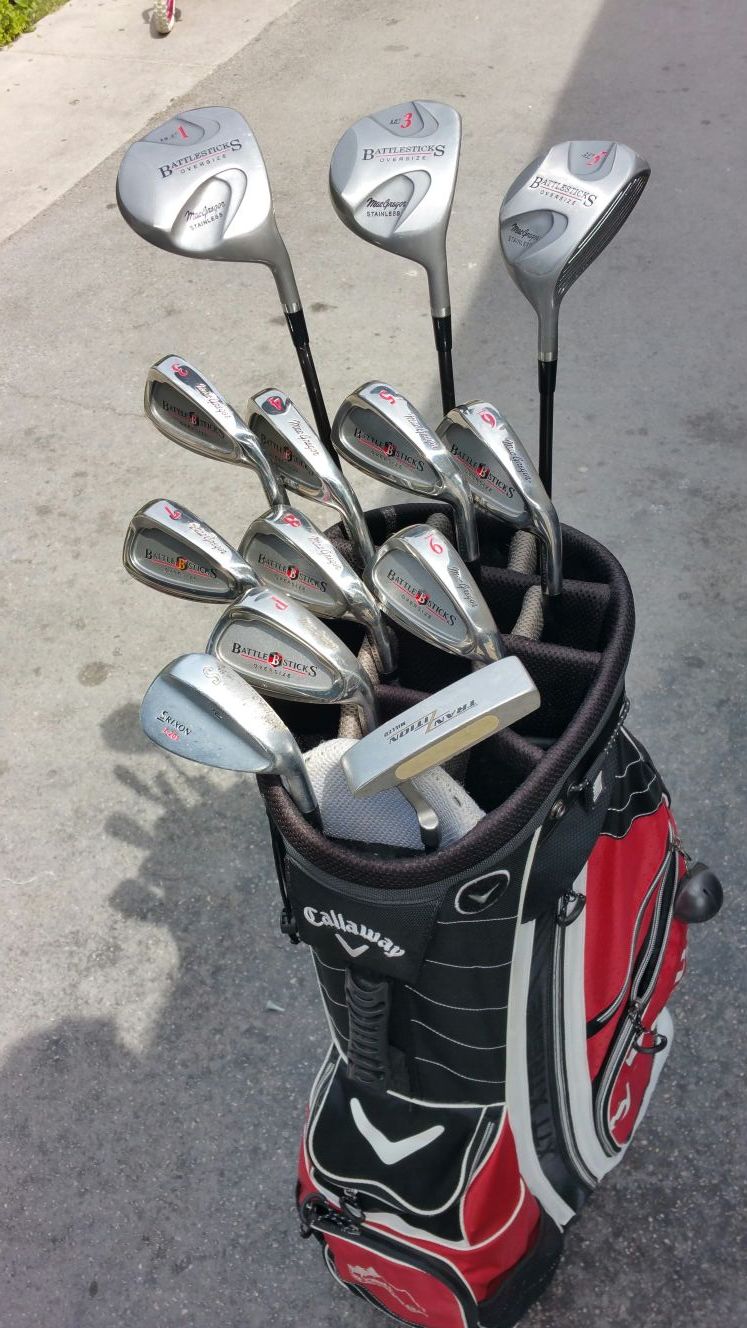 MACGREGOR BATTLE STICKS OVERSIZE COMPLETE GOLF CLUBS SET for Sale in ...