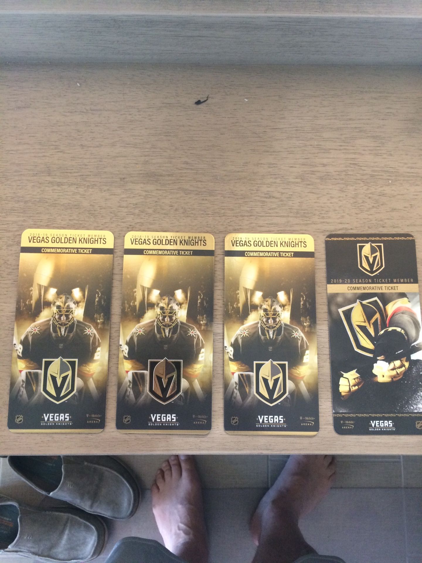 LAS VEGAS GOLDEN KNIGHTS SEASON TICKET HOLDER COMMEMORATIVE TICKETS ...