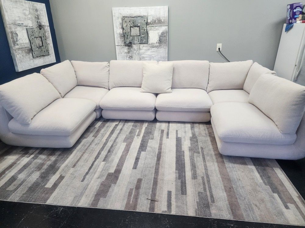 Brand New Lifestyle 6pc Ivory Adamo Modular Sectional for Sale in ...