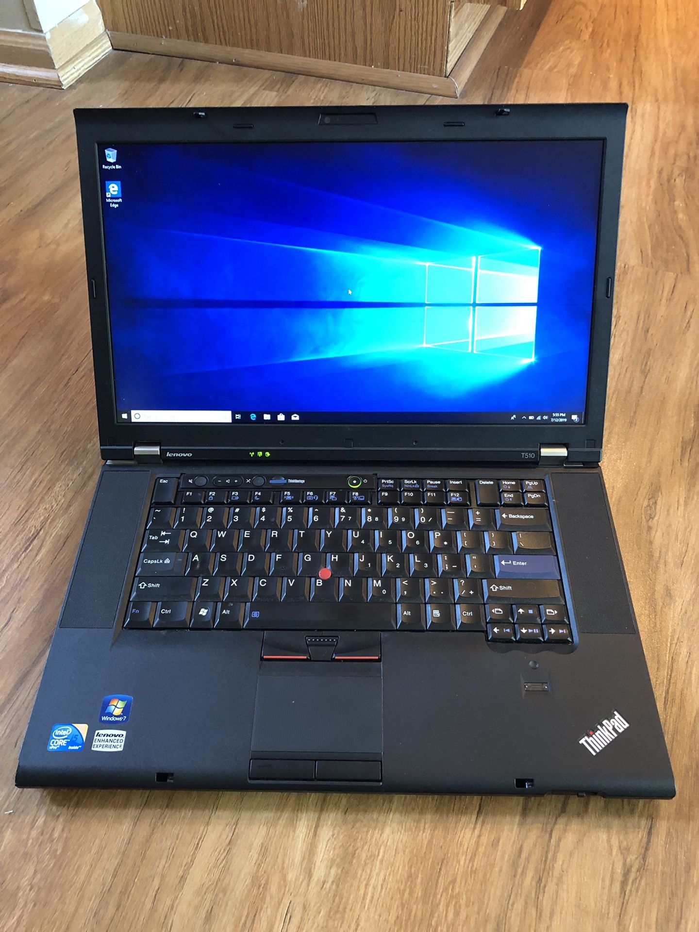 Lenovo ThinkPad T510 core i5 4GB Ram 320GB Hard Drive Windows 10 Pro ...