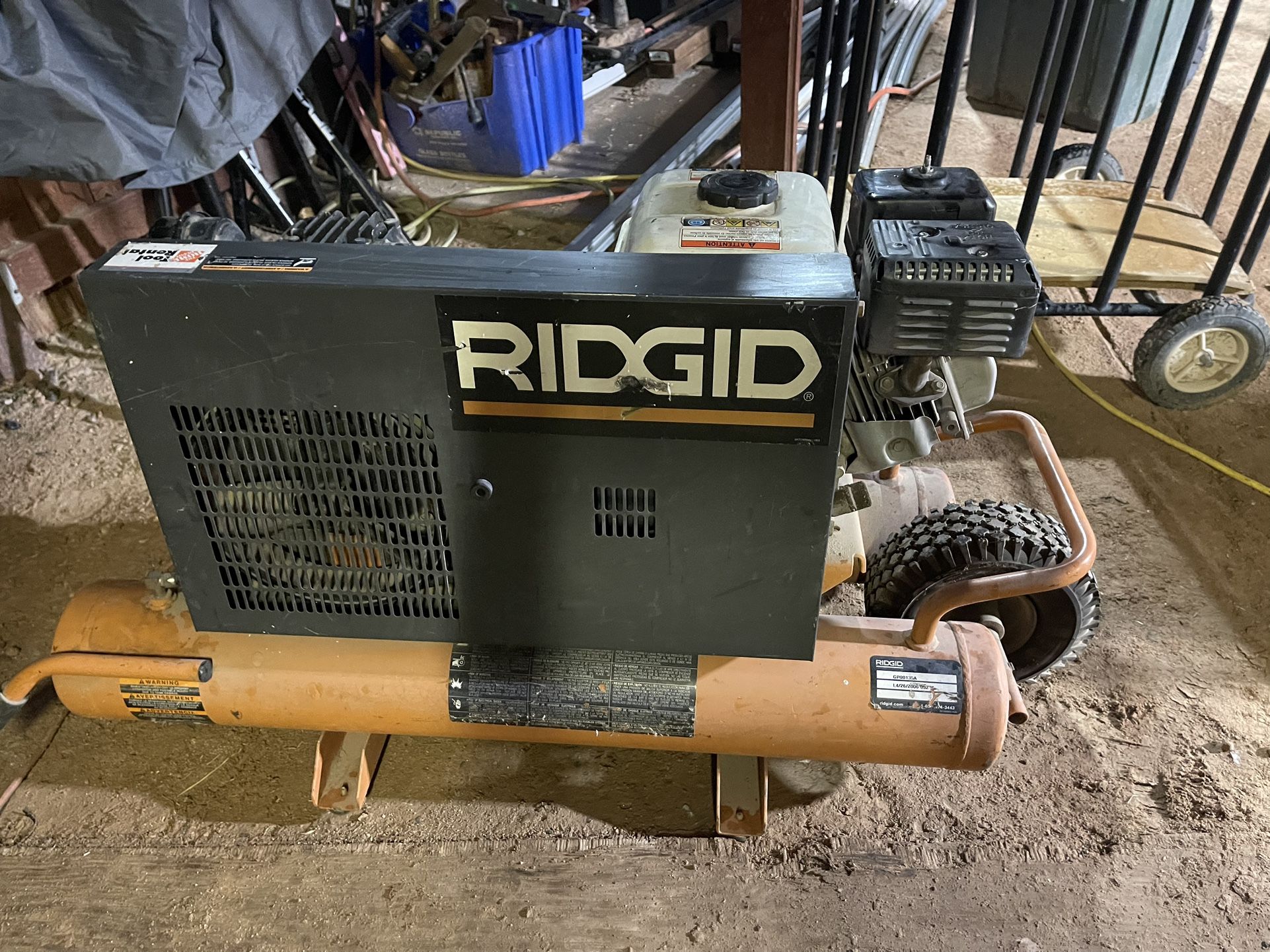 Ridgid Wheelbarrow Compressor for Sale in Las Vegas, NV - OfferUp