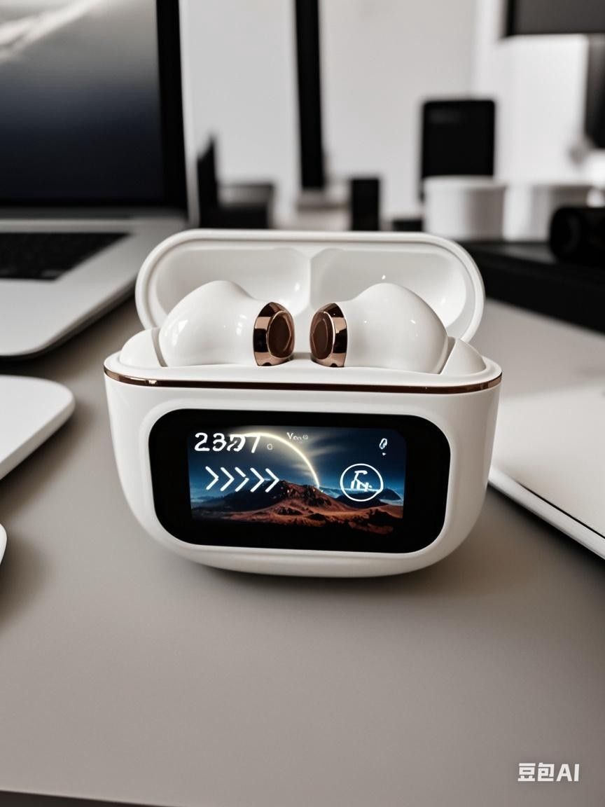 ANC Active Noise Cancellation Wireless Earphone Touch Screen Bluetooth ...