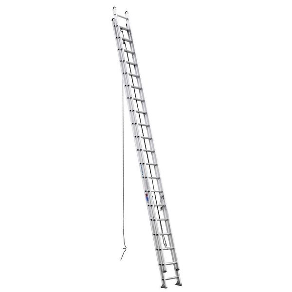 Werner 30 Ft Aluminum D Rung Extension Ladder With 300 Lb Load