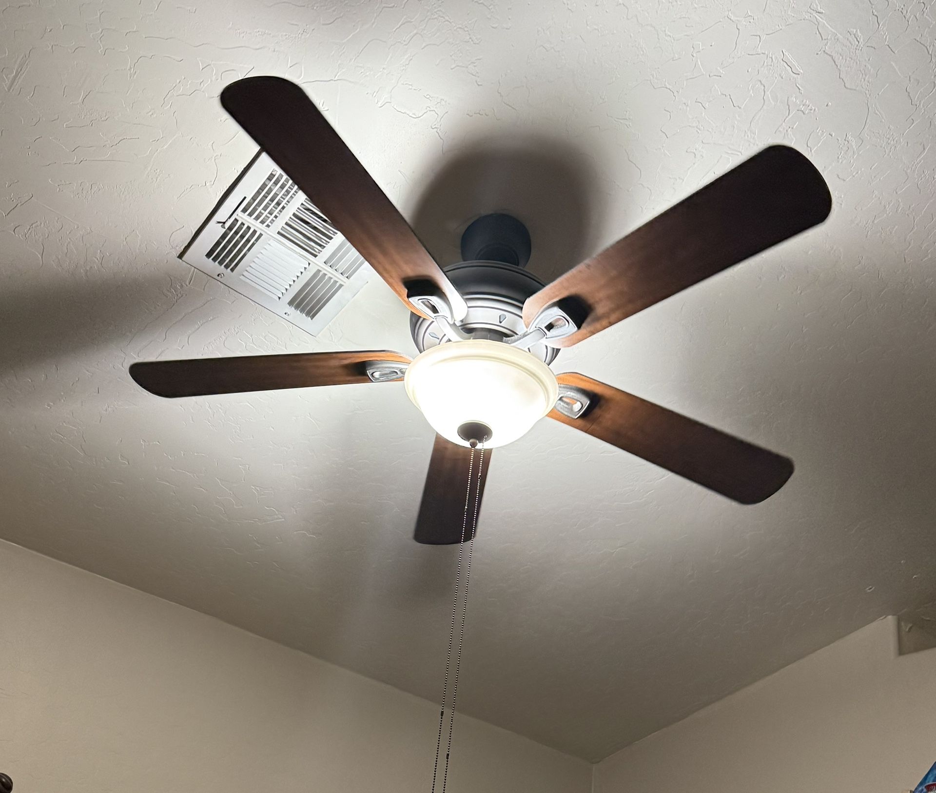48” Ceiling Fan With Light Kit And 2 Pull Strings for Sale in ...