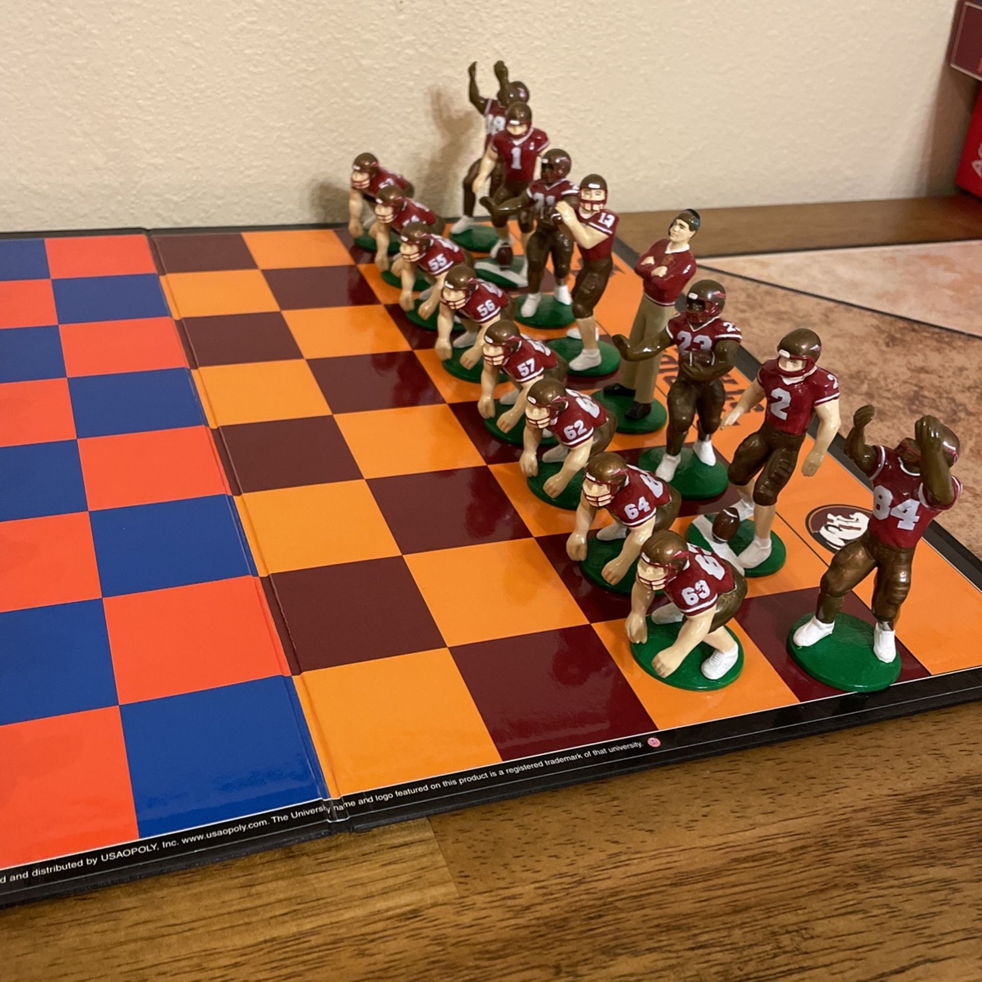 NCAA Florida Gators Vs Florida State Seminoles Chess Set. for Sale in ...