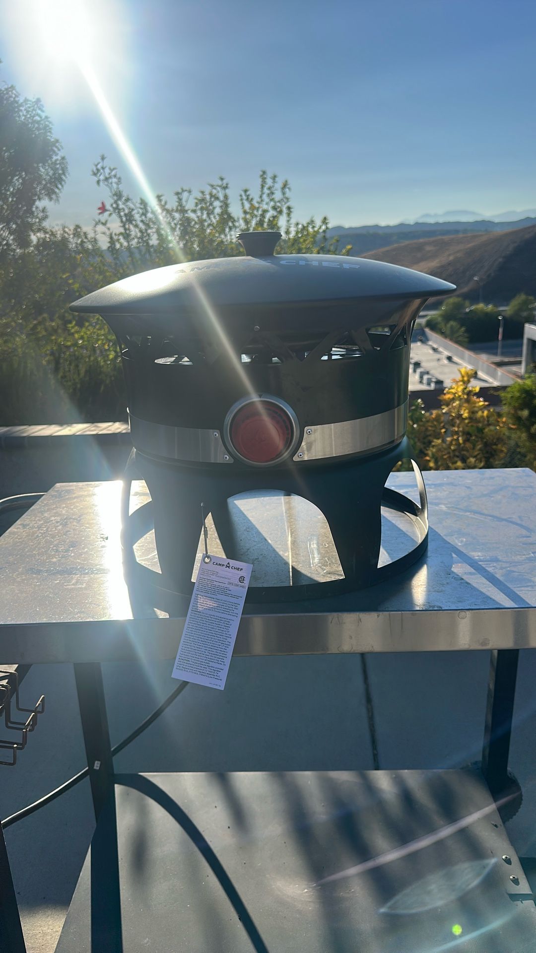 Camp Chef Portable Propane Small Fire Pit Redwood for Sale in Diamond ...
