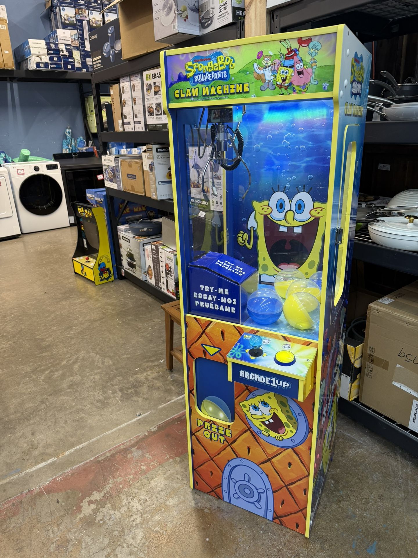 Arcade1Up SpongeBob SquarePants Claw Machine for Sale in Haltom City ...