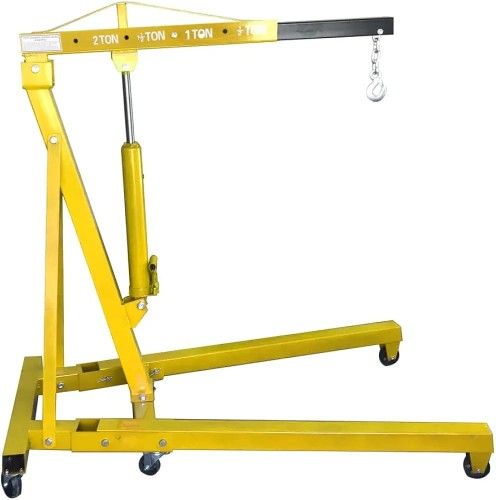 TUFFIOM 2 Ton Folding Hydraulic Engine Crane with Telescopic Boom and ...