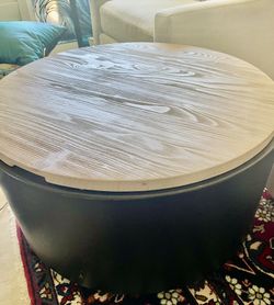 Gilman round storage coffee table store