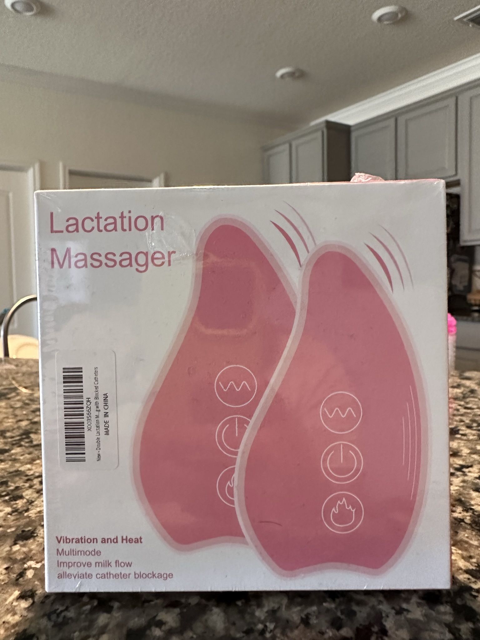 Lactation Massager Warm Breastfeeding Massage Machine Pumping Heating And Vibration To