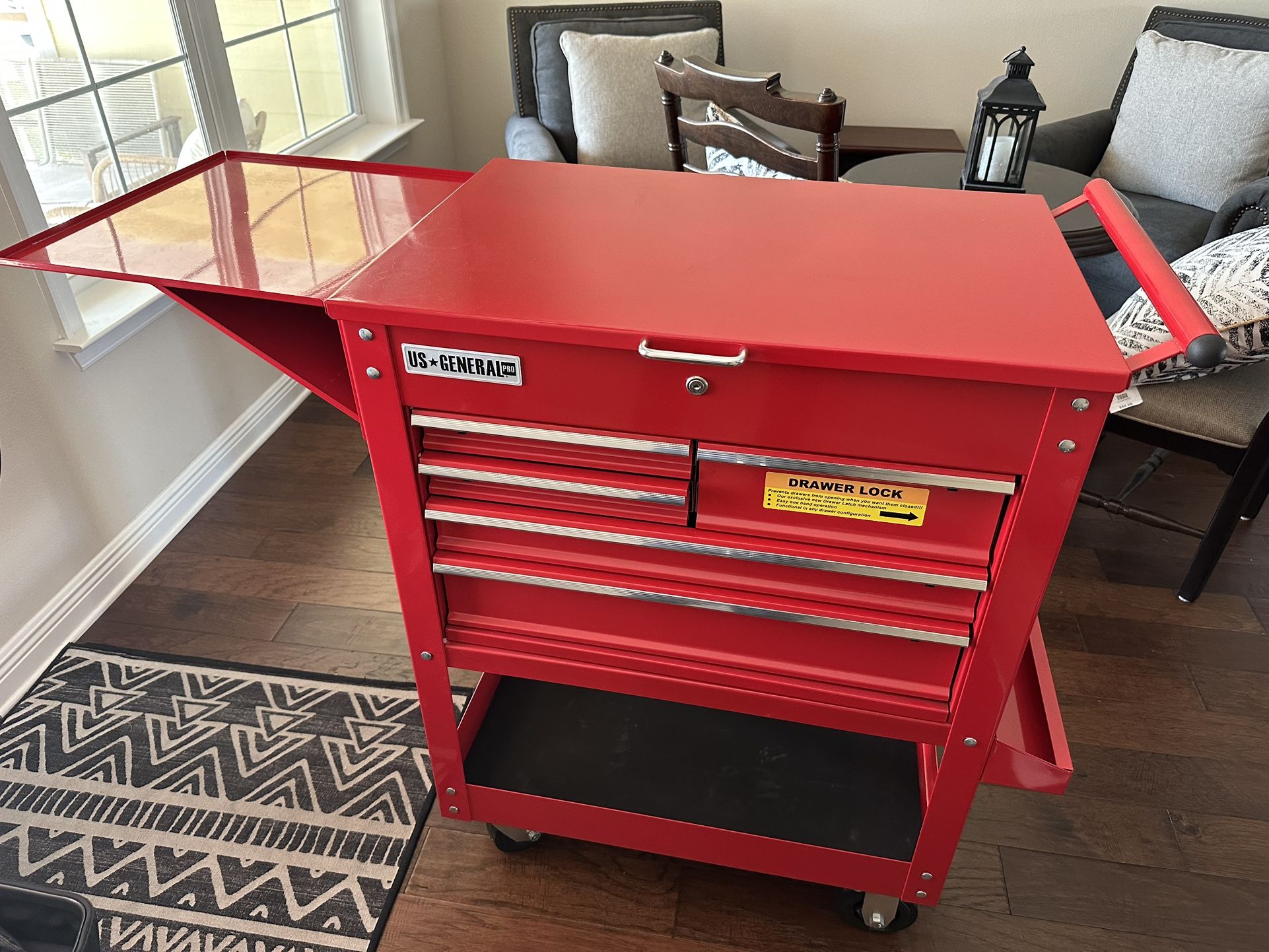 US general PRO 5 Drawer Industrial Roller Cart for Sale in St ...