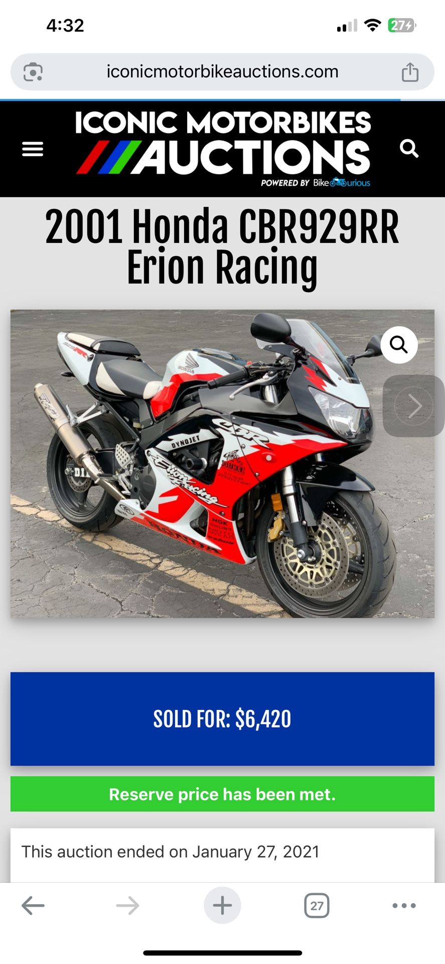 2001 Honda 929 fireblade for Sale in Los Angeles, CA - OfferUp