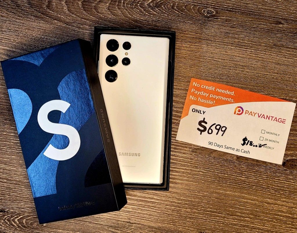 Samsung Galaxy S22 Ultra 5g Unlocked, LOWEST PRICE GUARANTEED, PAYMENTS ...