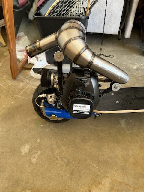 New Heavy Duty GP460 Silenced Pipe Goped Go Ped Bladez Uberscoot Evo ...